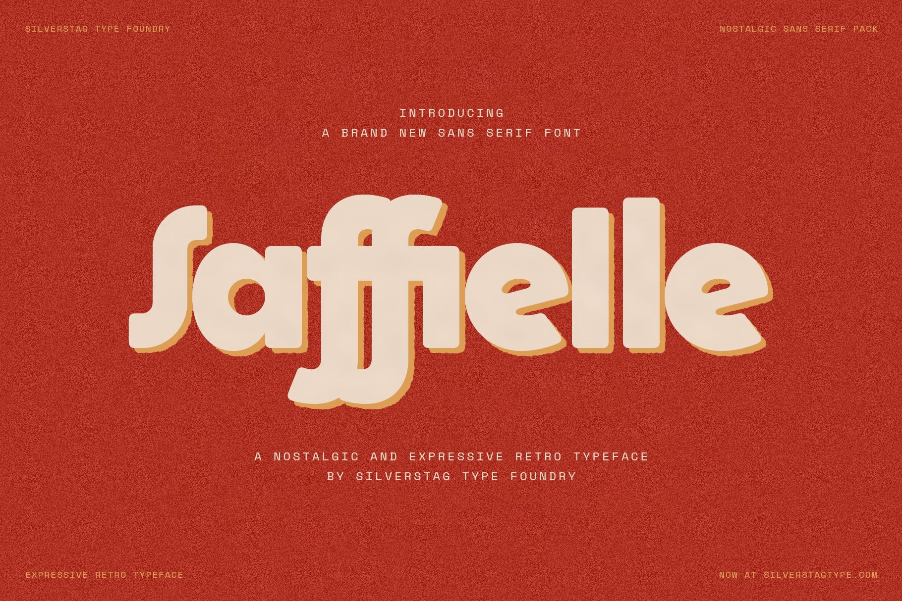 SLTF Saffielle - Bold & Expressive Retro Sans Serif Font