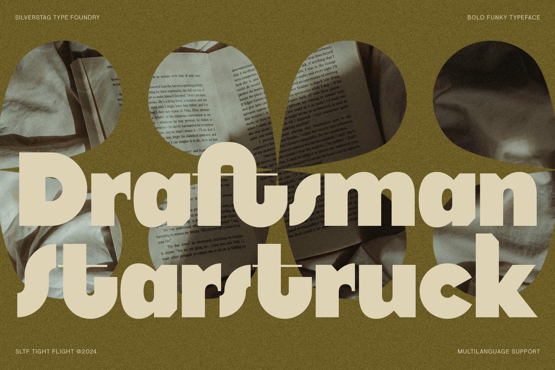 SLTF Tight Flight – A Bold & Funky Sans Serif Typeface with Geometric Flair