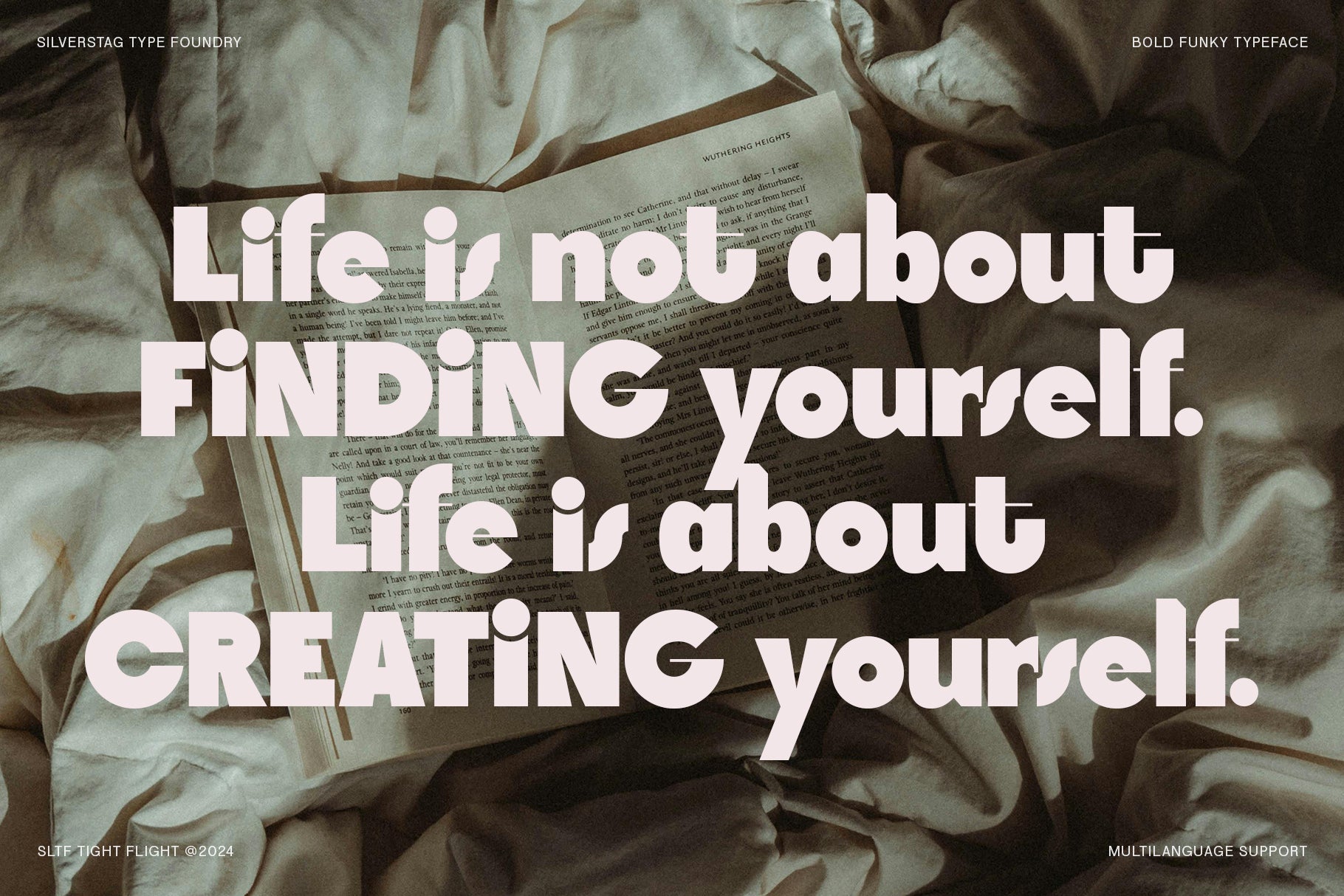 SLTF Tight Flight – A Bold & Funky Sans Serif Typeface with Geometric Flair