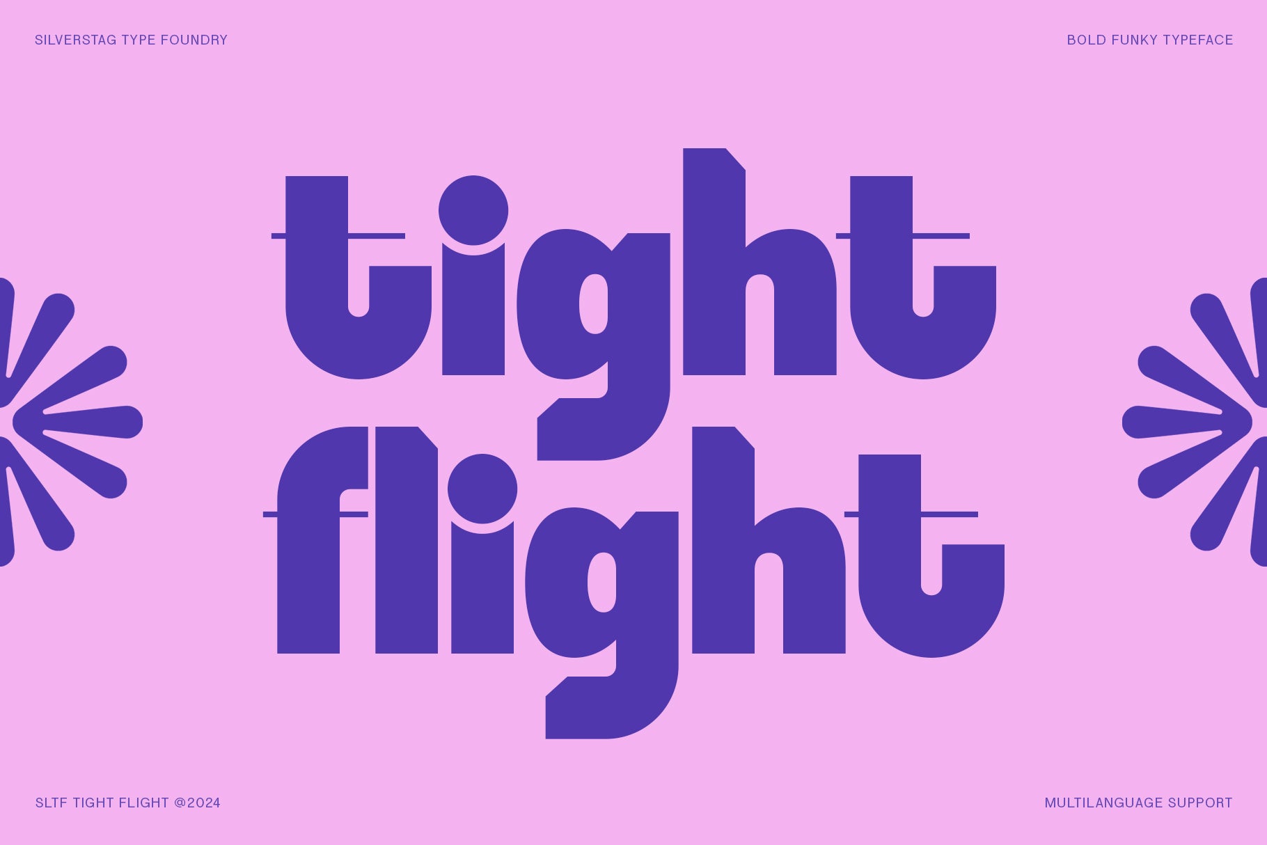SLTF Tight Flight – A Bold & Funky Sans Serif Typeface with Geometric Flair