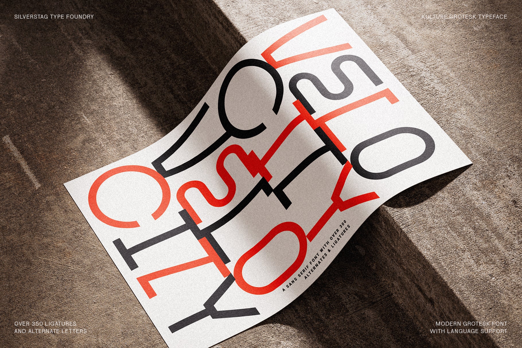 Kulture Grotesk – A Modern Grotesque Typeface with 4 Styles & 350 ...
