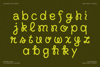 Lightshift – A Funky Display Typeface with 4 Styles & 70+ Ligatures
