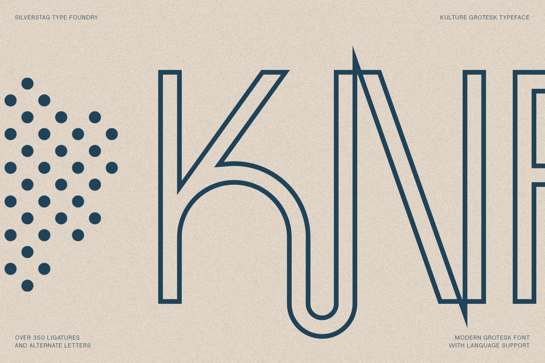 Kulture Grotesk – A Modern Grotesque Typeface with 4 Styles & 350 ...
