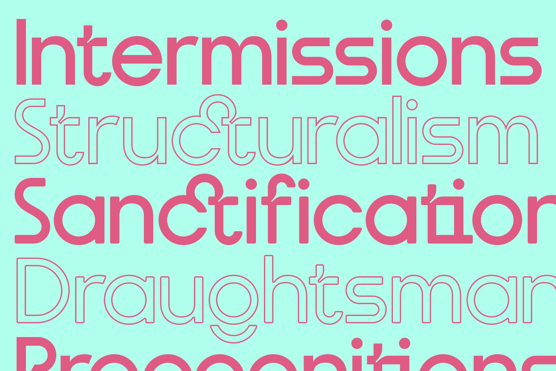 Refract – A Geometric Grotesk Font Family with 170+ Ligatures & 4 Styles