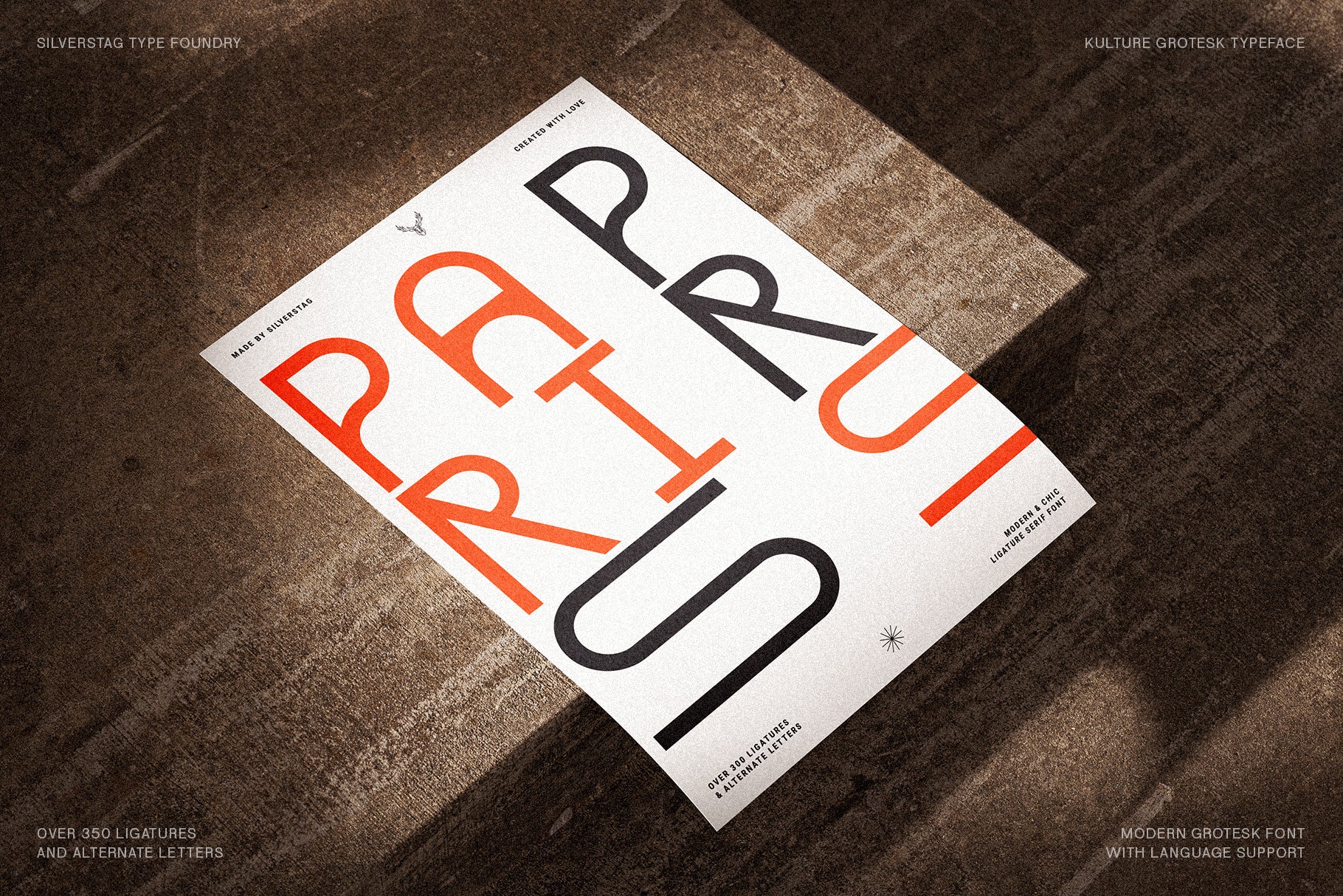 Kulture Grotesk – A Modern Grotesque Typeface with 4 Styles & 350 ...